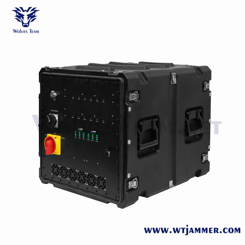 Military-Grade RF Bomb Jammer with 1400W Output & 500m Range