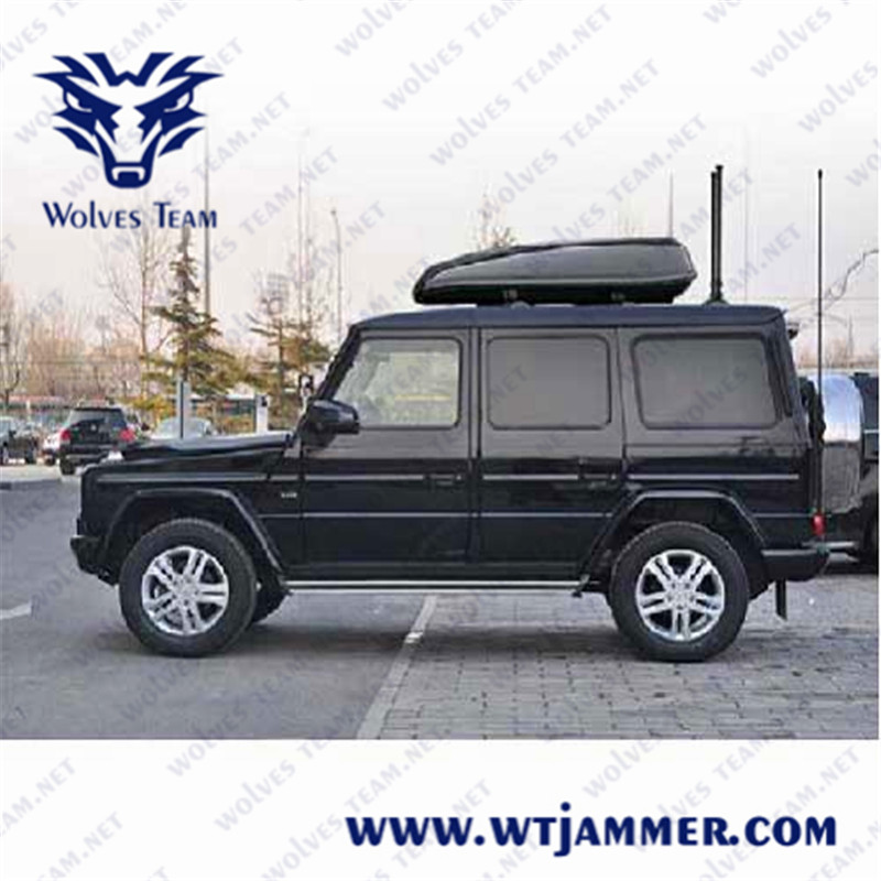 20 - 3600MHz RF 800 Meters 260w Car Signal Jammer