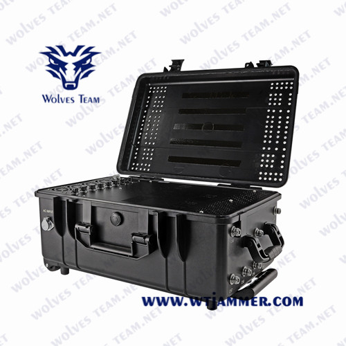 Briefcase Design 30W WiFi GPS VHF UHF Portable Signal Jammer