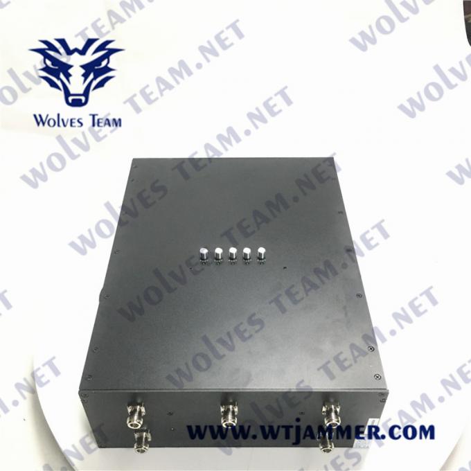 6 Bands Backpack Signal Jammer GSM 80 Watt Portable Signal Jammer For Army