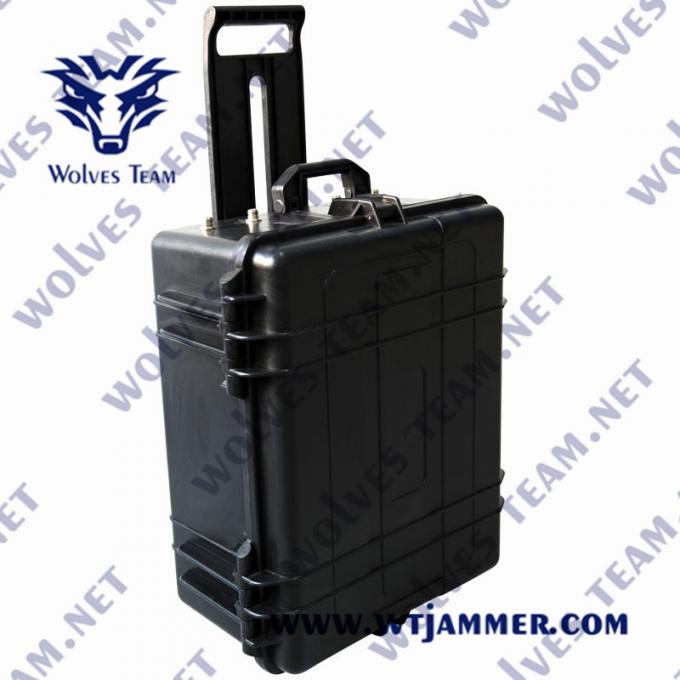 Adjustable 500m 1200W Outdoor Signal Jammer For Military Units